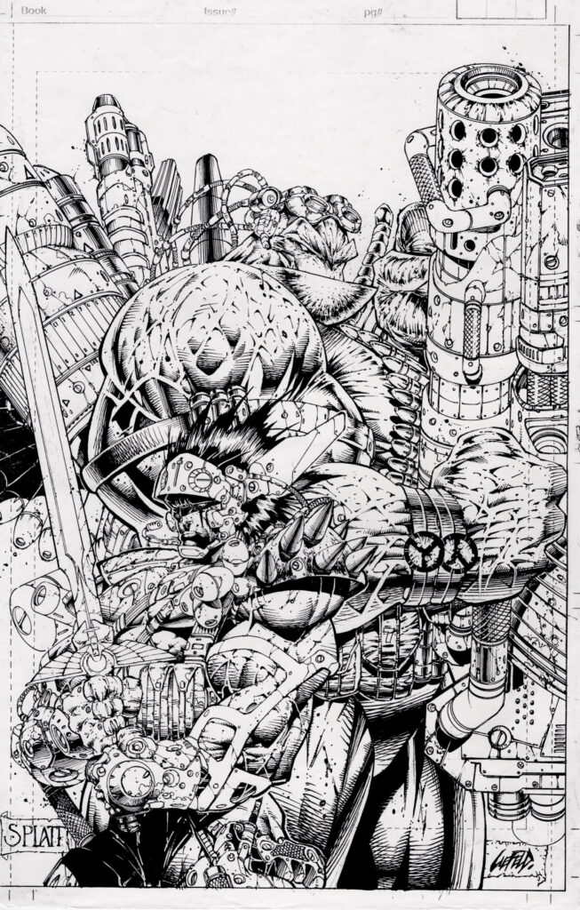 Badrock line art #1 - Rob Liefeld Creations